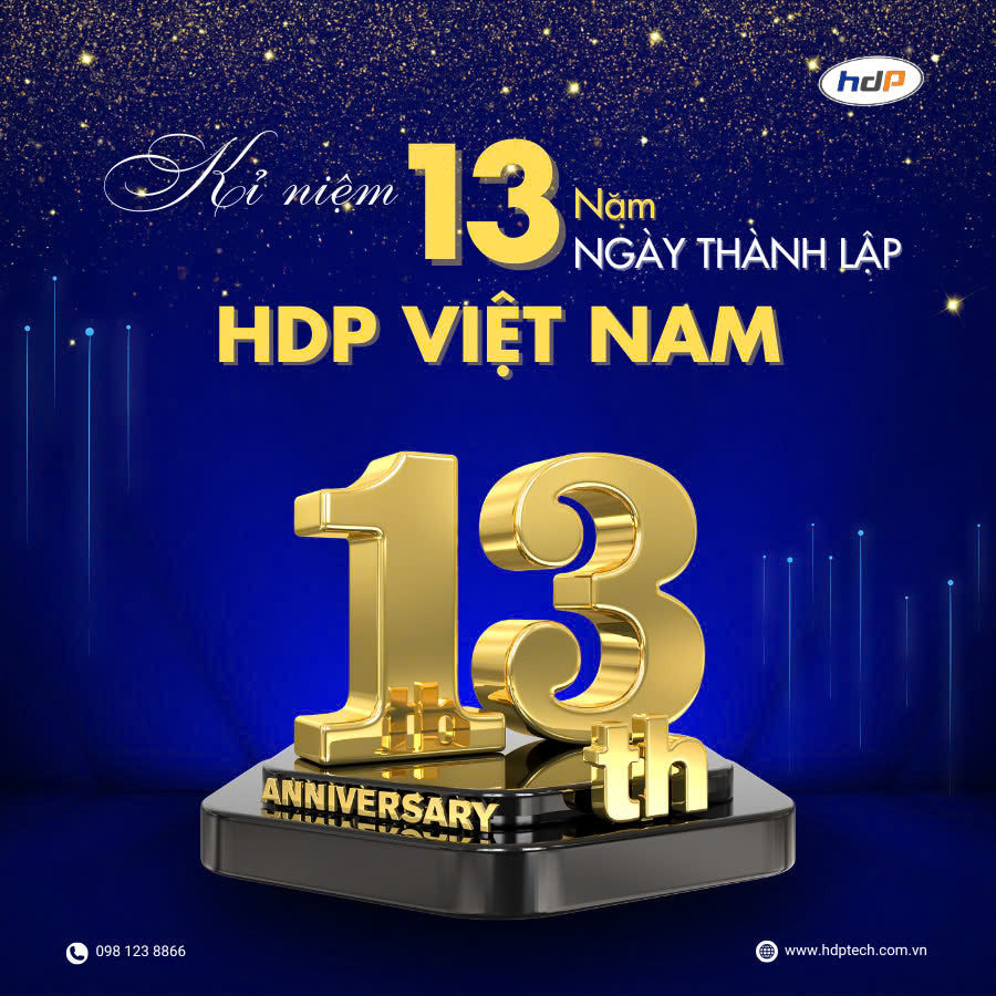 Chúc mừng kỷ niệm HDP Việt Nam 13 năm thành lập – hdptech