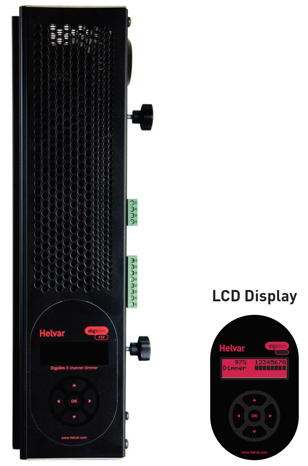 Bộ DIMMER Helvar - 8-Channel Dimmer Module (458/DIM8) – hdptech